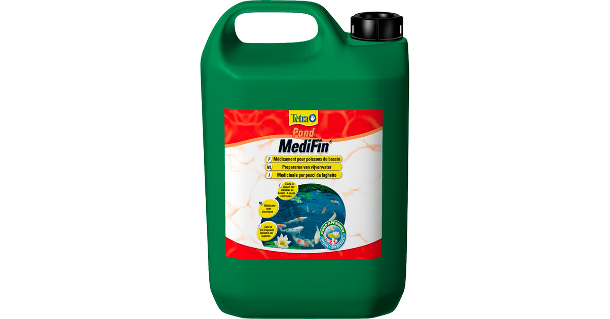 TETRA Pond MediFin 3L médicament multi-maladies pour poissons de bassin. Traitre jusqu' à 60000 ...